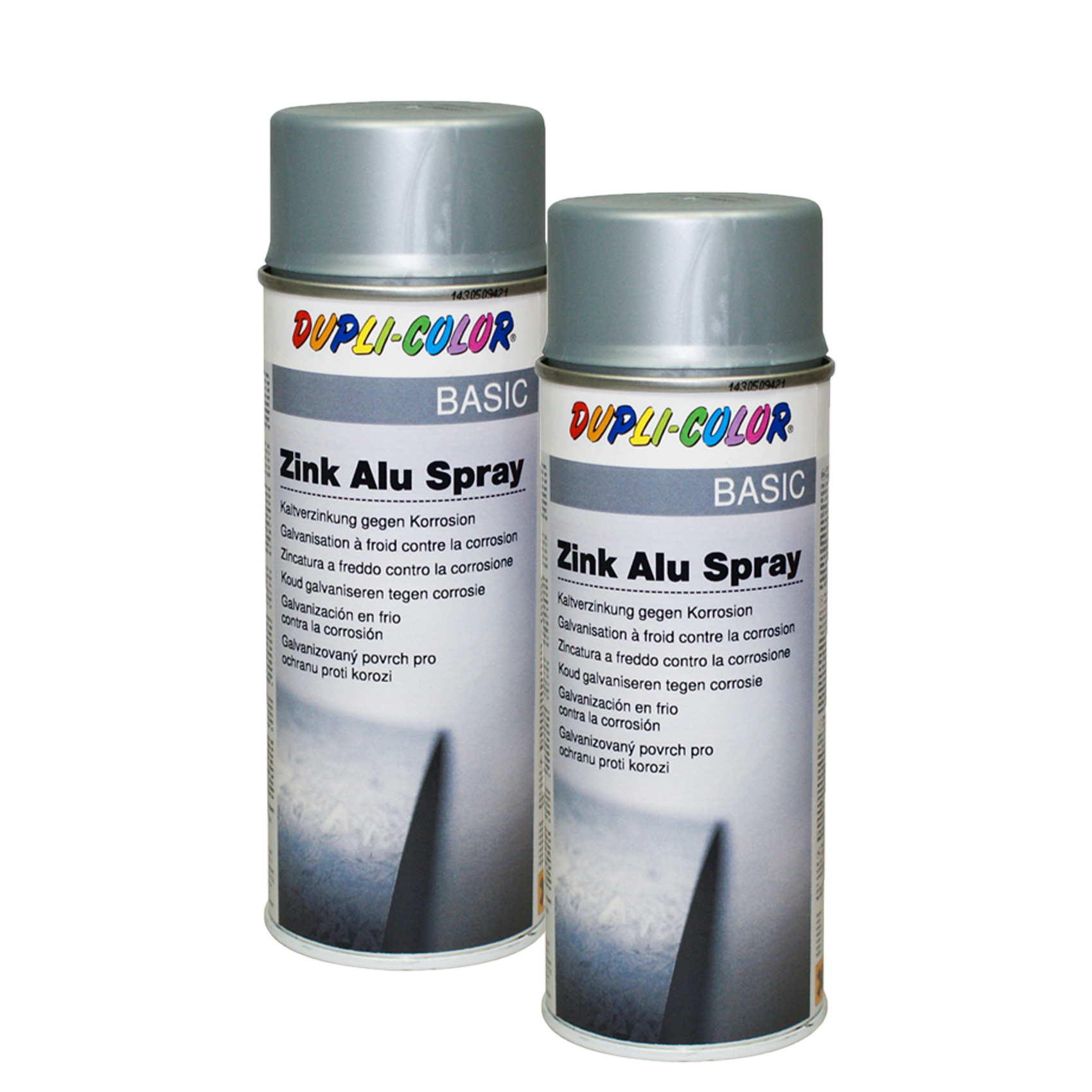 2x DUPLI-COLOR ZINK ALU SPRAY GRUNDIERUNG KORROSIONSSCHUTZ METALL EISEN ...